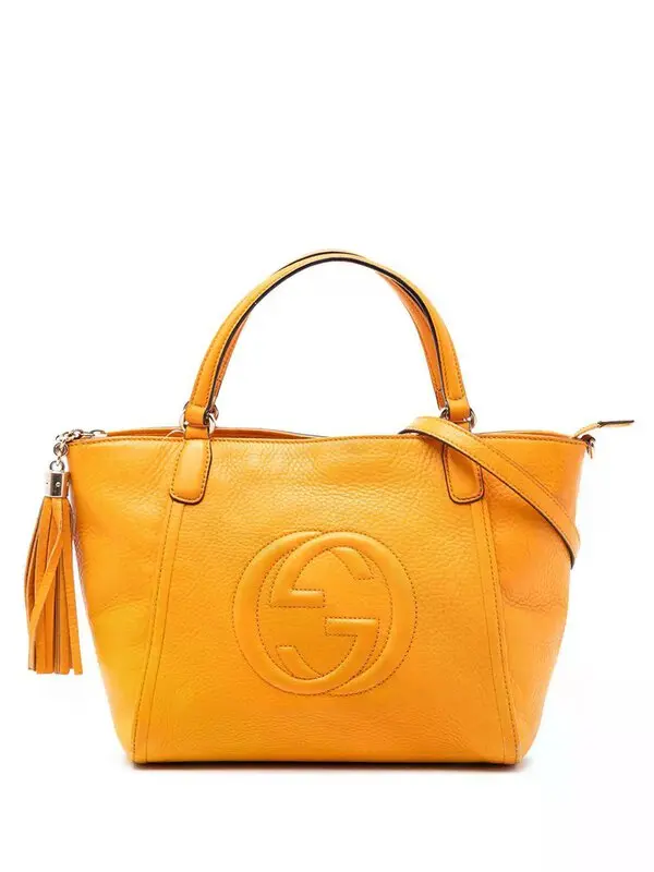 Gucci Small Calfskin Soho Cellarius Satchel - Yellow