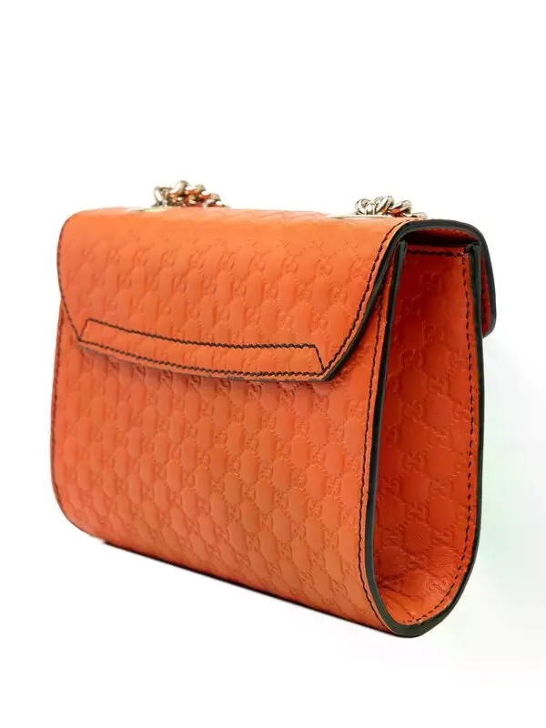 Gucci 2000-2015 Mini Microissima Emily Crossbody Bag - Orange