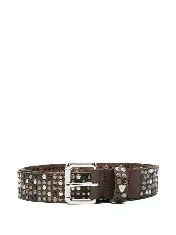 HTC LOS ANGELES Studded Belt - Brown