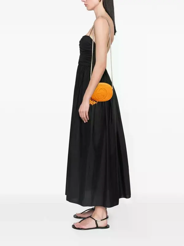 Gucci 2016-2025 Mini Pebbled Calfskin Soho Chain Crossbody Bag - Orange