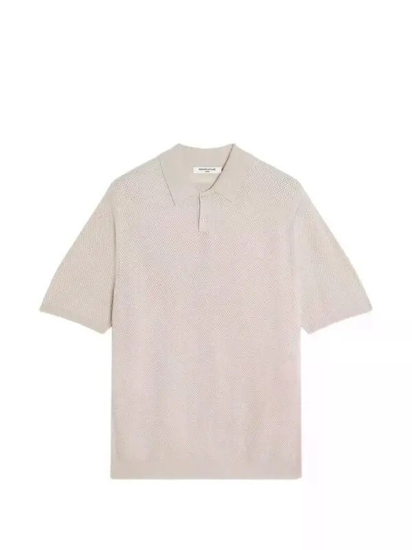 Maison Kitsuné Knitted Polo Shirt