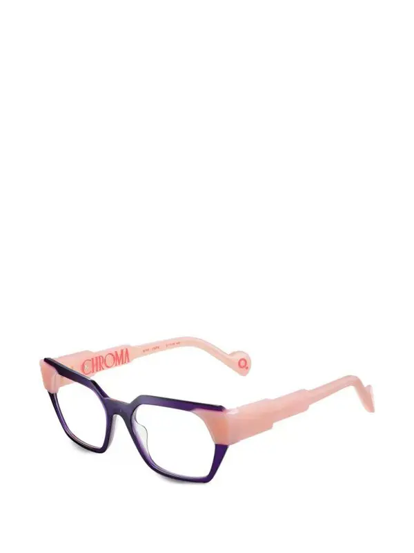 ETNIA BARCELONA Geometric Frame Eyeglasses - Purple