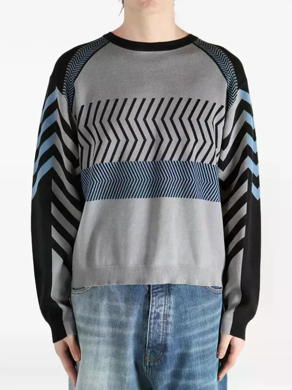 KIKO KOSTADINOV Chevron-pattern Sweatshirt