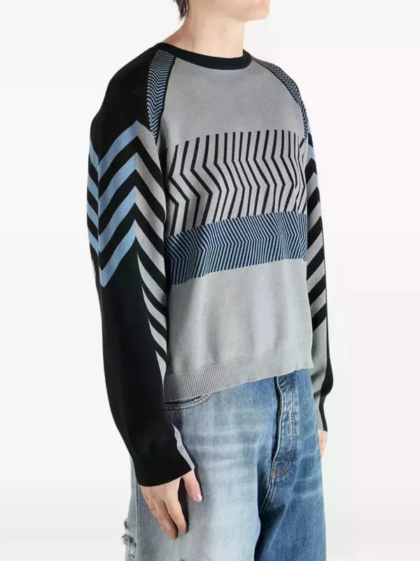 KIKO KOSTADINOV Chevron-pattern Sweatshirt