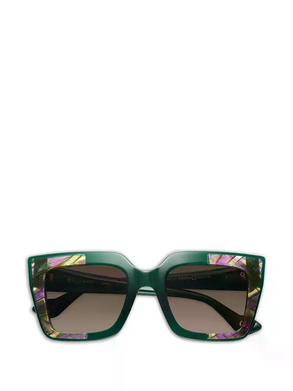 ETNIA BARCELONA Patterned Square-frame Sunglasses - Green