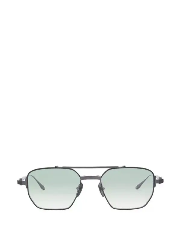 AKONI Proteus Geometric-frame Sunglasses - Silver