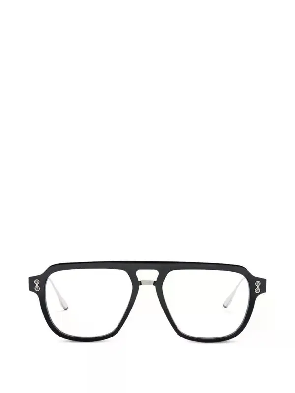AKONI Argo Pilot-frame Glasses - Black