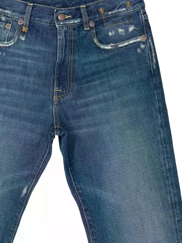 R13 Romeo Cuffed Jeans - Blue