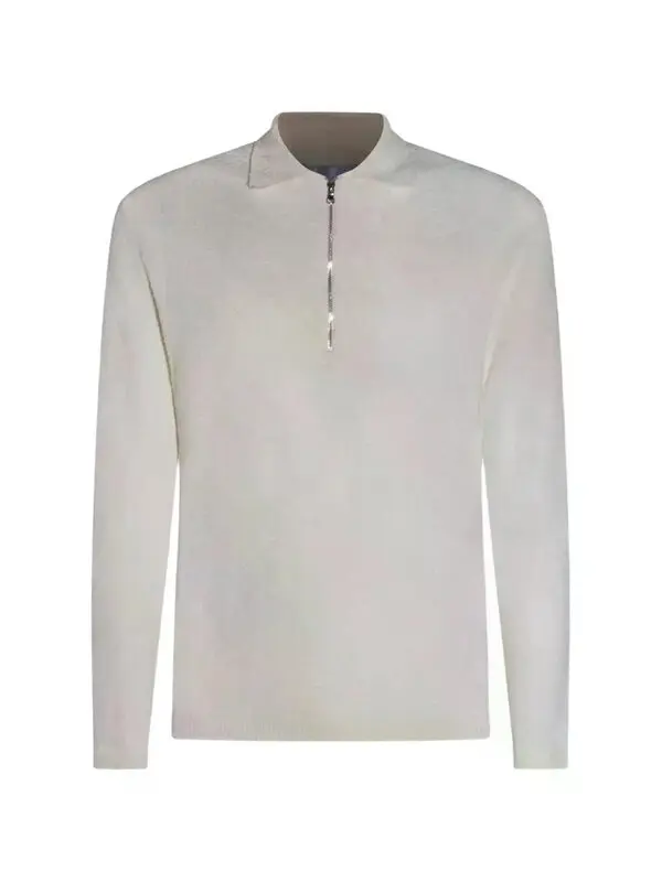 SEVEN GAUGE Textured Zip Polo Shirt