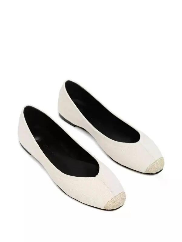 Jacquemus Toe-detail Ballet Flats - Neutrals