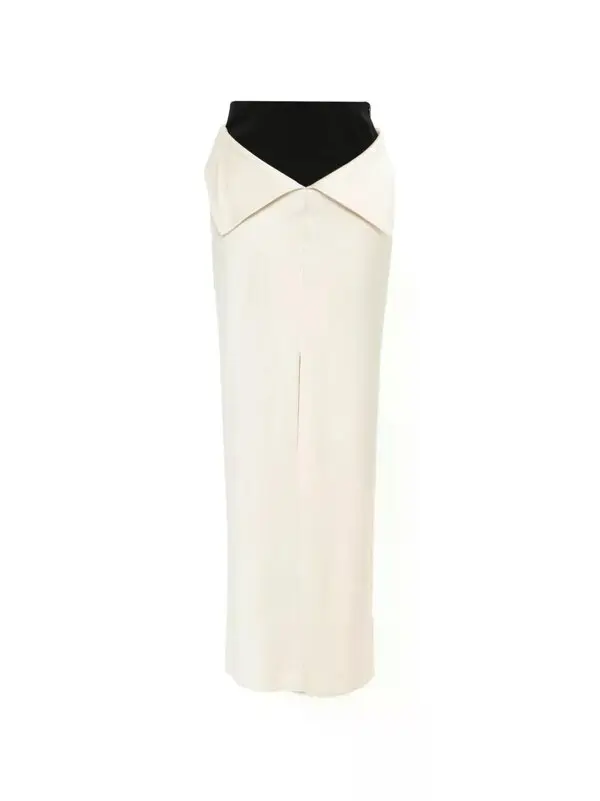 Nanushka Split Front Long Skirt - Neutrals