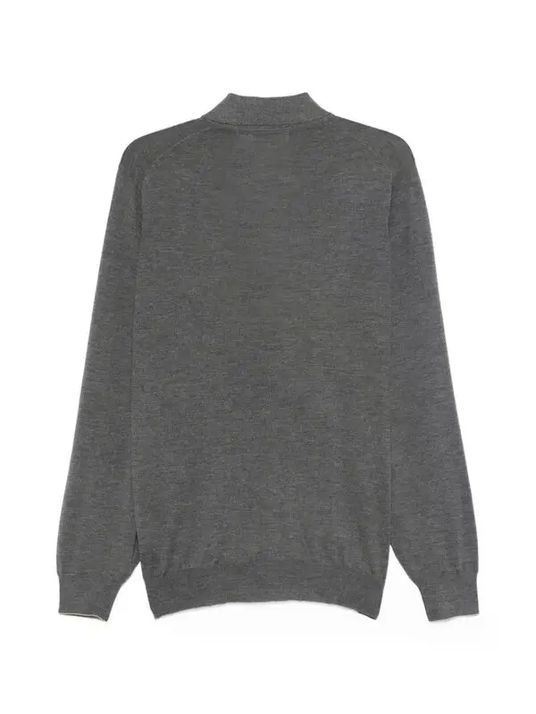 Brunello Cucinelli Button Long-sleeve Polo Shirt