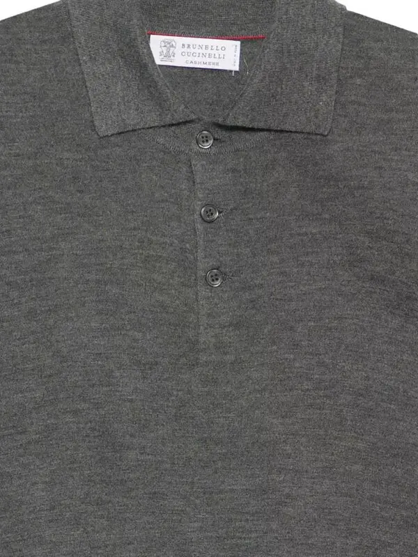 Brunello Cucinelli Button Long-sleeve Polo Shirt