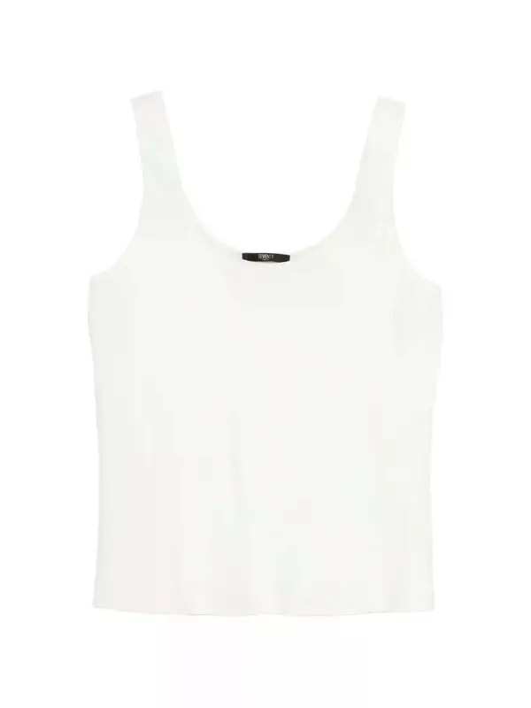 Seventy Scoop-neck Tank - White