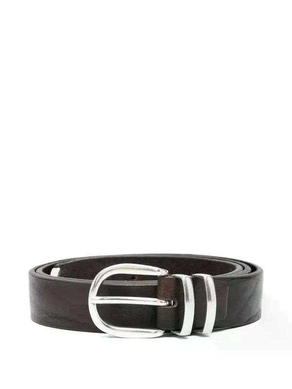 ALBERTO LUTI Calf-leather Belt - Brown