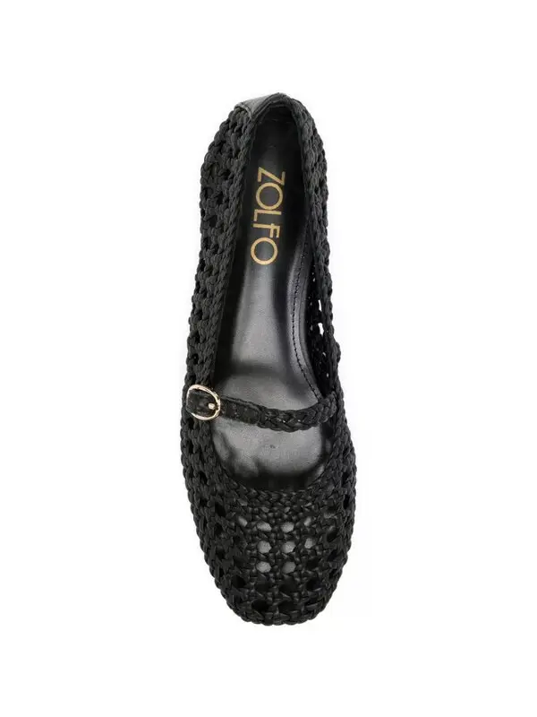ZOLFO Woven Strap Ballet Flats