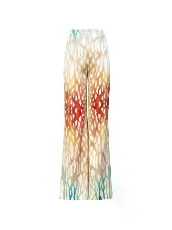 Silvia Tcherassi Andie Printed Trousers - Neutrals