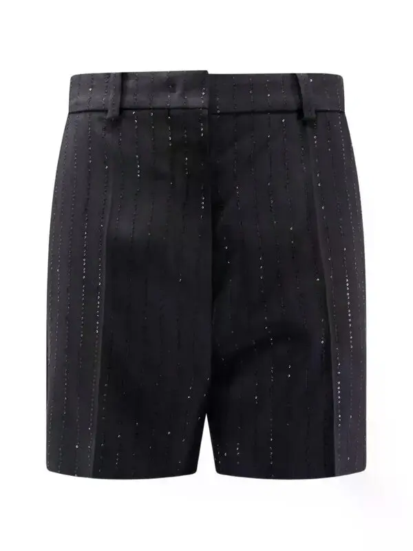 Max Mara Sequin-embellished Shorts - Black