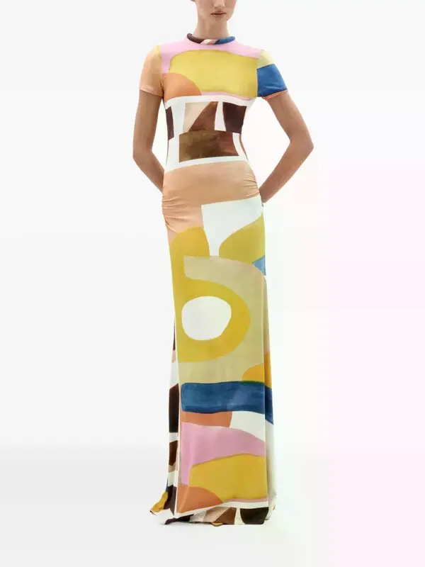 Silvia Tcherassi Ikia Printed Maxi Dress