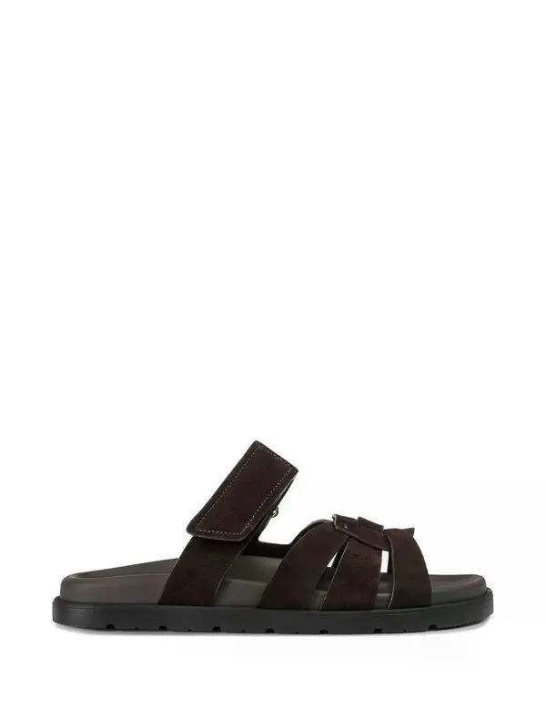 DOUCAL'S Suede Strappy Sandals - Brown