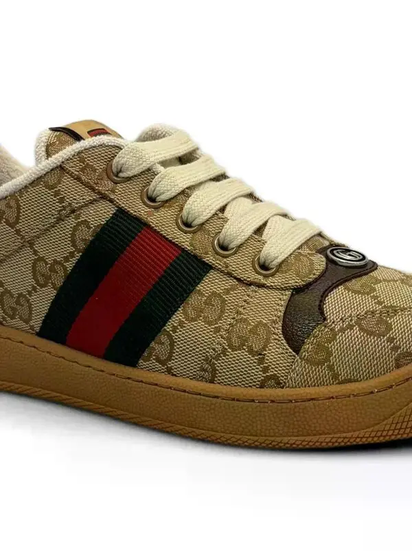 Gucci Screener Web-stripe Logo Sneakers