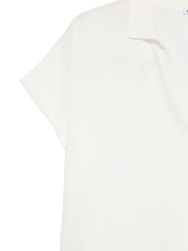 Aspesi V-neck Short-sleeve Top - Neutrals
