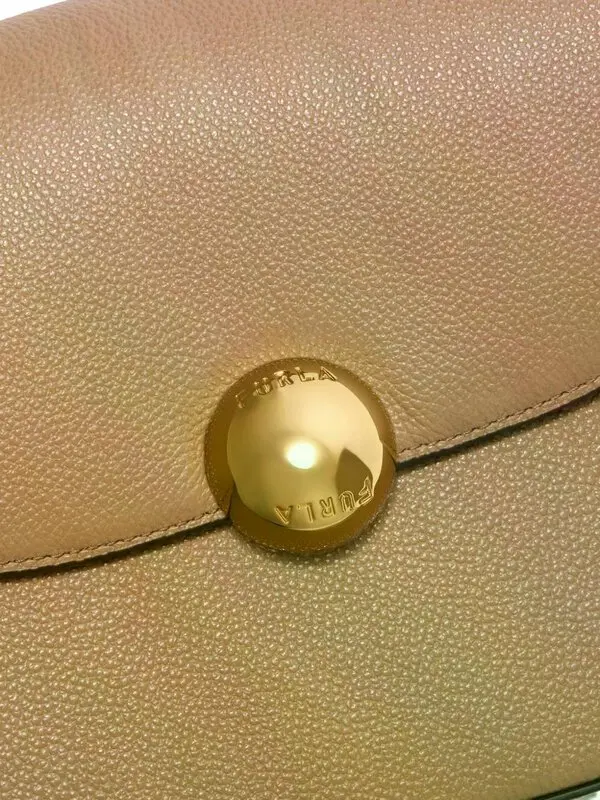 Furla Moonlight S Leather Shoulder Bag - Neutrals