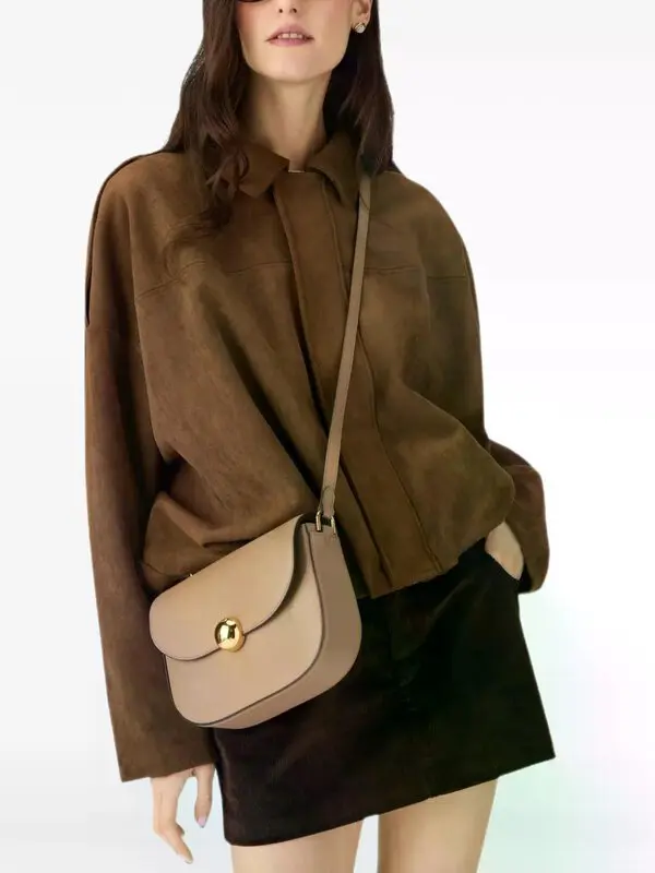 Furla Moonlight S Leather Shoulder Bag - Neutrals