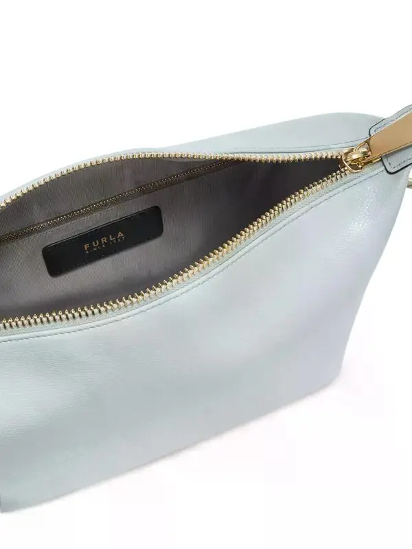 Furla Tonie M Textured Shoulder Bag - Blue