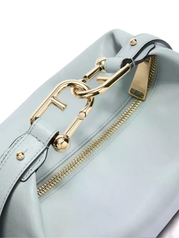 Furla Tonie M Textured Shoulder Bag - Blue