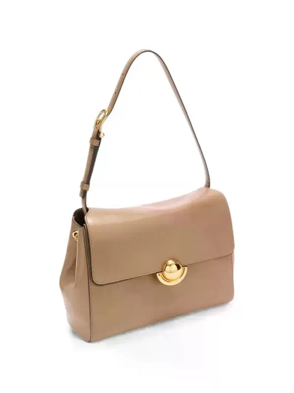 Furla Domus S Leather Shoulder Bag - Neutrals