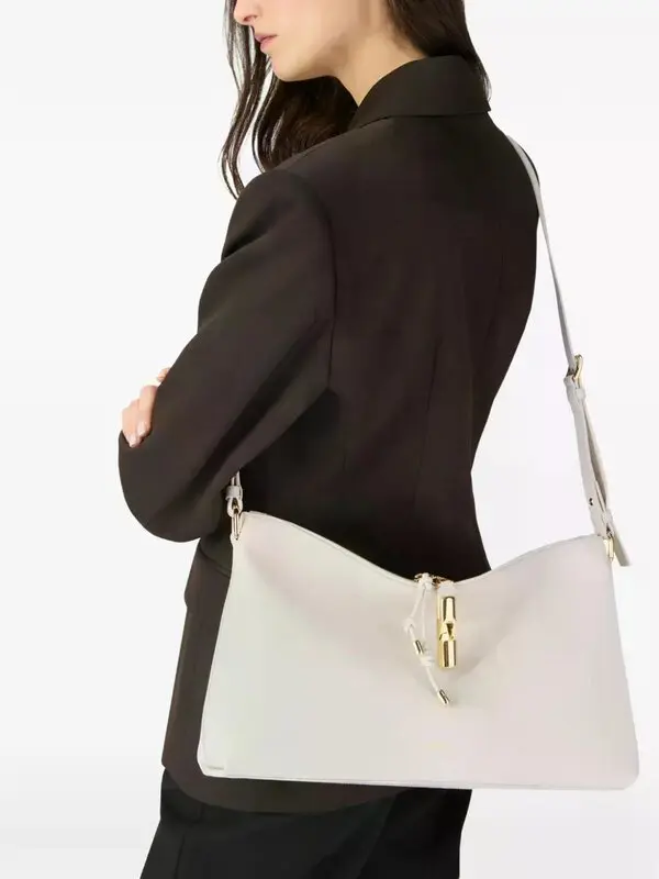 Furla Debby Large Shoulder Bag - White