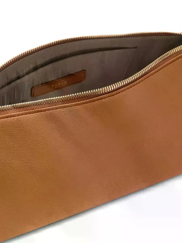 Furla Debby Leather Shoulder Bag - Brown