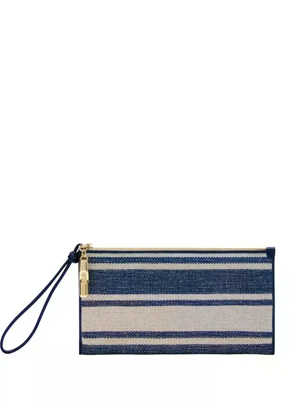 Furla Iride Striped Clutch - Blue