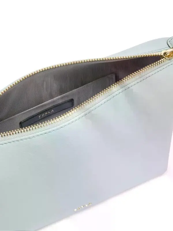 Furla Tonie Leather Clutch Bag - Blue