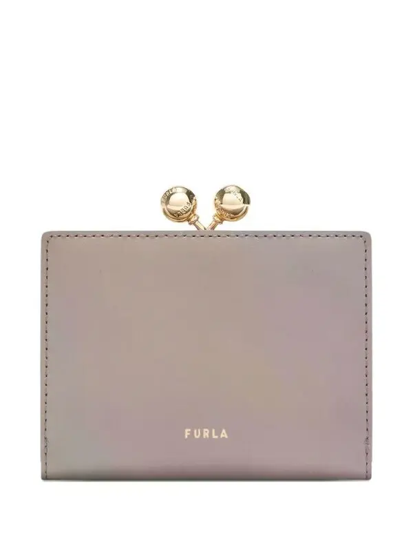 Furla Dots Printed Clasp Wallet - Neutrals