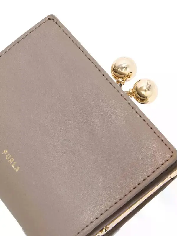 Furla Dots Printed Clasp Wallet - Neutrals