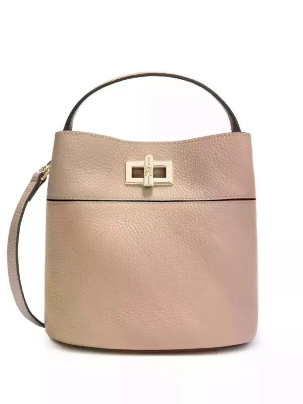 Furla Amelia Leather Bucket Bag - Neutrals