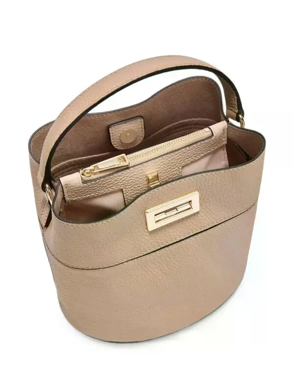Furla Amelia Leather Bucket Bag - Neutrals