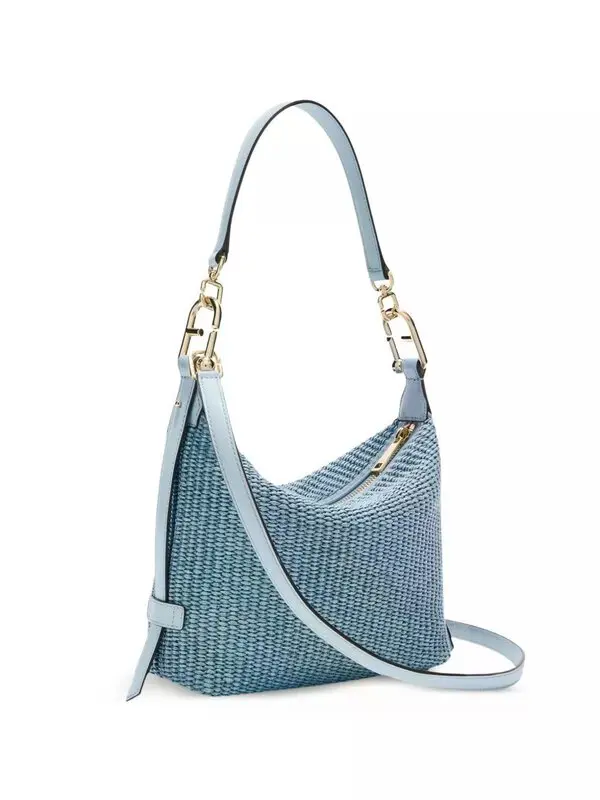 Furla Tonie Woven Shoulder Bag - Blue