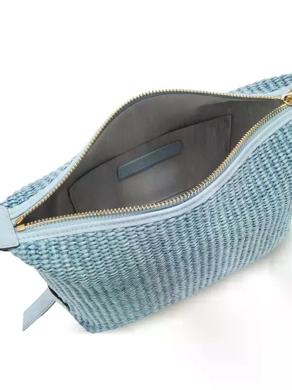 Furla Tonie Woven Shoulder Bag - Blue