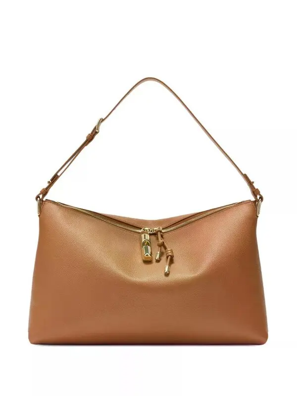 Furla Charm Zip Shoulder Bag - Brown