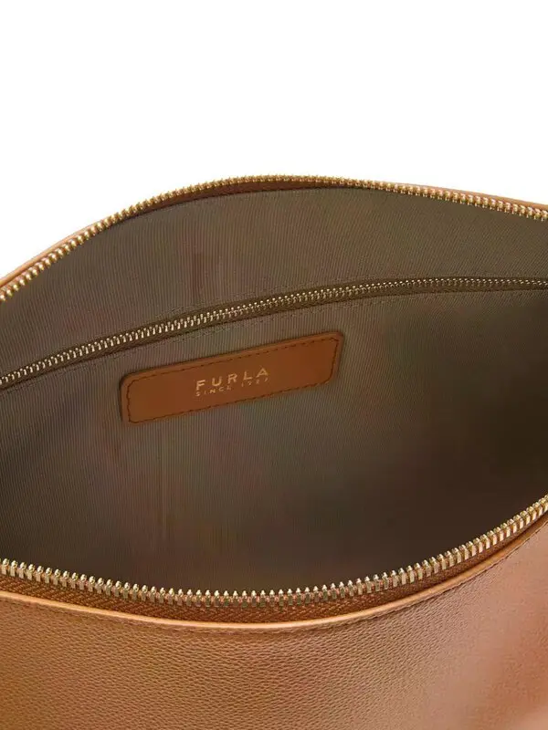 Furla Charm Zip Shoulder Bag - Brown