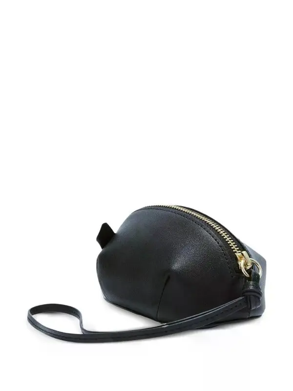 Furla Allegra Animal Leather Coin Case - Black
