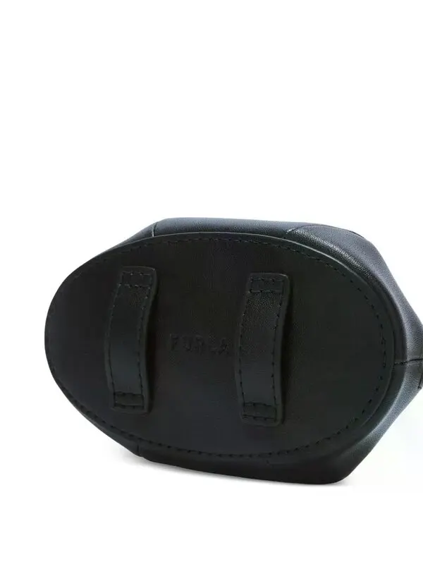 Furla Allegra Animal Leather Coin Case - Black