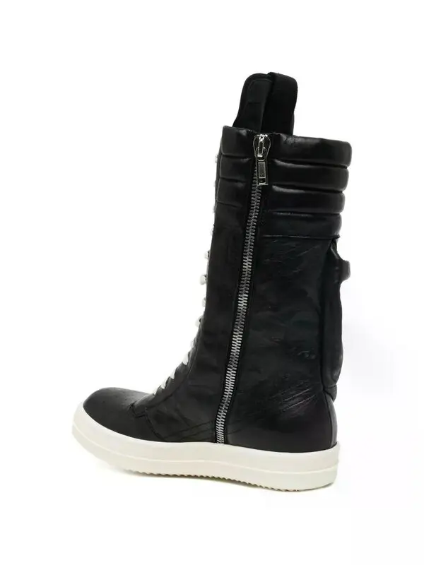 Rick Owens Cargo Geobasket Boots - Black
