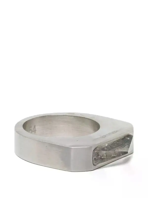 Rick Owens Hollywood Pyramid Ring - Silver
