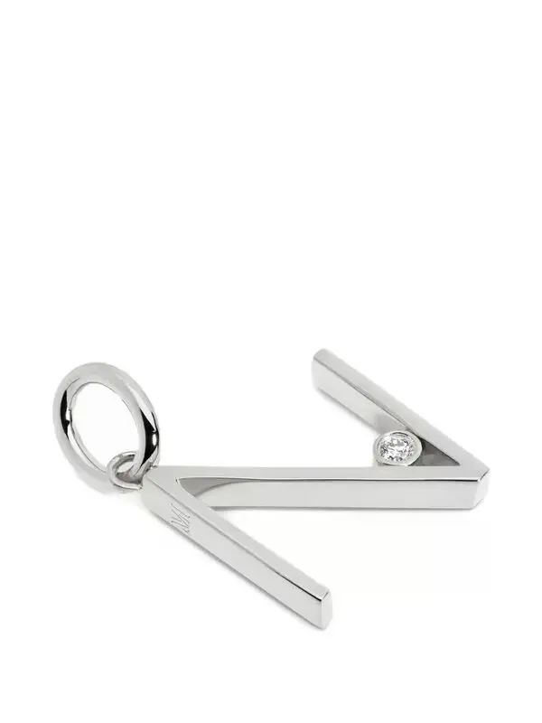 Monica Vinader Solitaire Diamond Initial Pendant