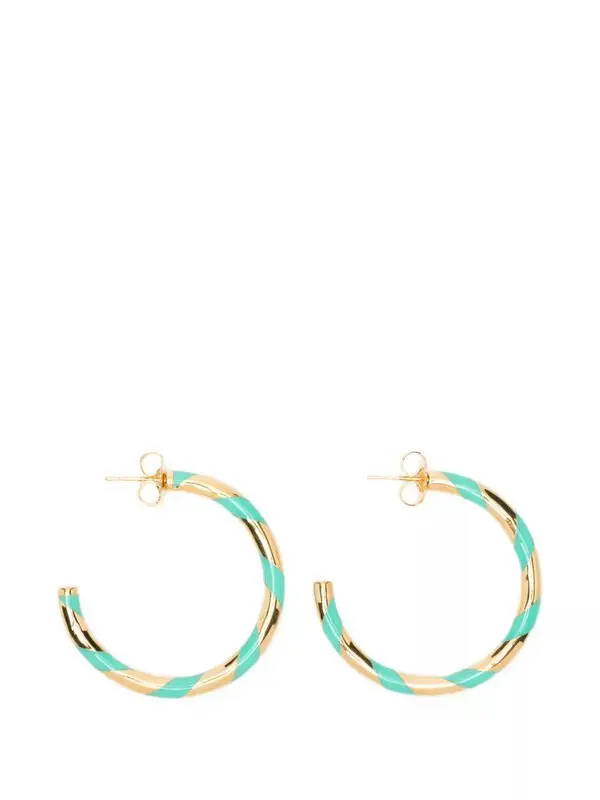 AURÉLIE BIDERMANN Positano Twisted Hoop Earrings - Gold