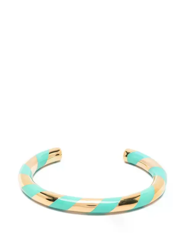 AURÉLIE BIDERMANN Positano Striped Bracelet - Gold